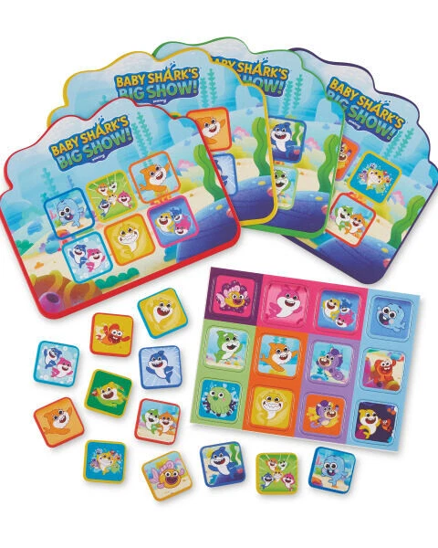 BABY SHARK PICTURE Bingo Game Childrens Kids Family Educational Toy ...