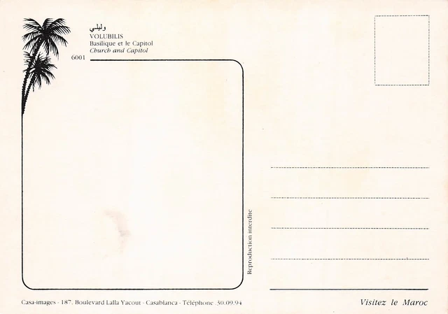 MAROC CASABLANCA VOLUBILIS Basilique Et Le Capitole EUR 5,90 - PicClick FR
