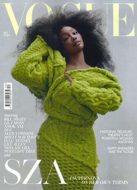 VOGUE MAGAZINE: SZA, Bill Nighy, Lila Moss, Lily Allen, Fashion, Dec ...
