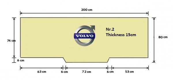 TRUCK VOLVO FH Foam Mattress "BED" 2 £65.00 - PicClick UK