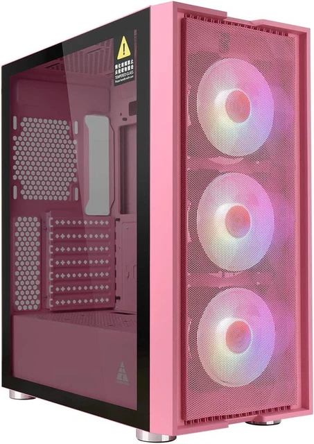 MAGE-P PC CASE Mid Tower ATX/MATX Case, Pink Gaming Computer Case High ...