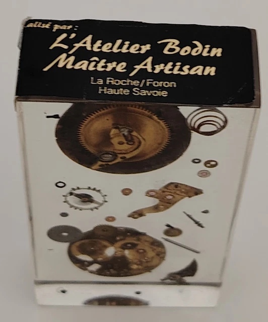 SCULPTURE EN RÉSINE mécanisme de montre signé bodin EUR 60,00 - PicClick FR