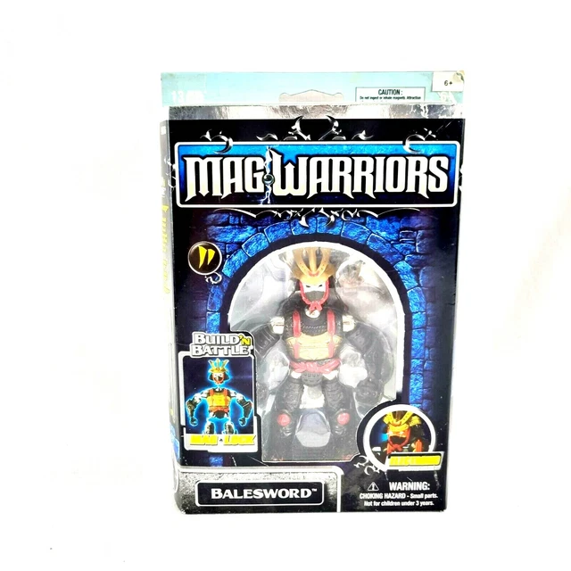 MEGA BLOKS MAG Warrior Balesword 9056 Magnetic Figure Armour Knights ...