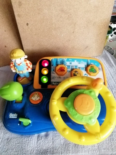 BOB THE BUILDER Activity Driver Toy Steering Wheel Car Sounds VTech ...