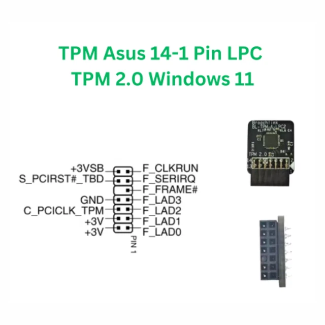 TPM 2.0 ASUS 14-1 pin LPC | Trusted Platform Modul | Windows 11 | NEU ...
