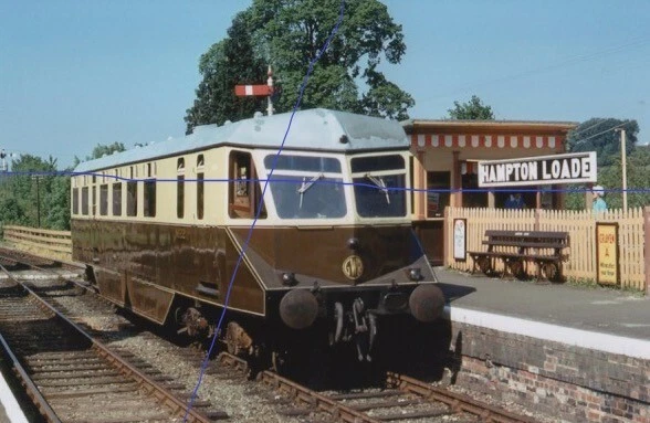 TRAIN PHOTO GWR Diesel Railbus Picture Br Railway Photograph Railcar ...