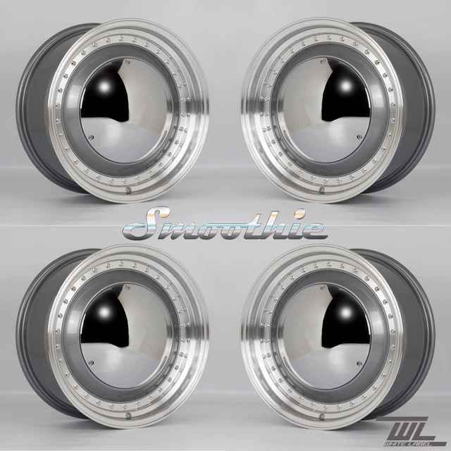 WHITE LABEL SMOOTHIE 17x7.5 Alloys GM 5x112 ET30 fits VW Mercedes W123 ...