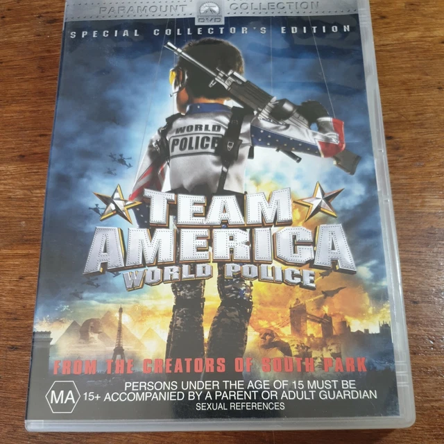 TEAM AMERICA WORLD Police DVD R4 LIKE NEW FREE POST £4.40 - PicClick UK