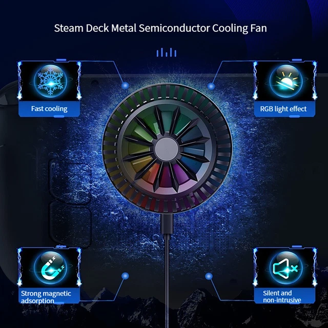 RADIATORE VENTOLA PER console Steam Deck Rog Ally Gaming semiconduttore ...