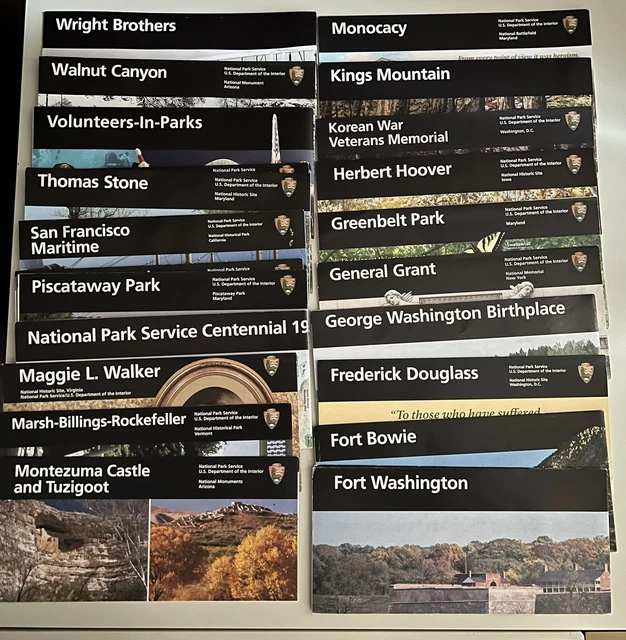 NATIONAL PARKS SERVICE NPS Unigrid Brochure Map (Select 5) - Third ...