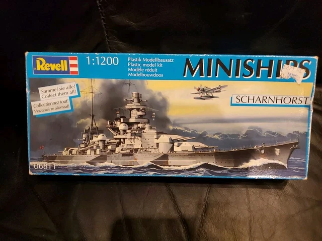 REVELL MINISHIPS SCHARNHORST 1/1200th scale model kit. £11.12 - PicClick UK