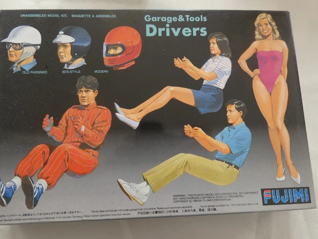 FUJIMI FIGUREN-BAUSATZ GARAGE & Tools Drivers im Maßstab 1:24 EUR 19,99 ...