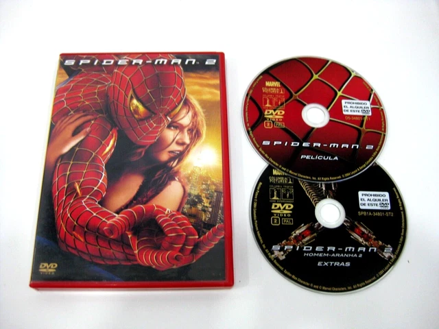 SPIDER-MAN 2 DVD Tobey Maguire Kirten Dunst James Franco Alfred Molina ...