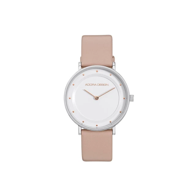 ADORA DESIGN ANALOGIQUES Montre Femmes 3 BAR Bracelet en Cuir Boîtier ...