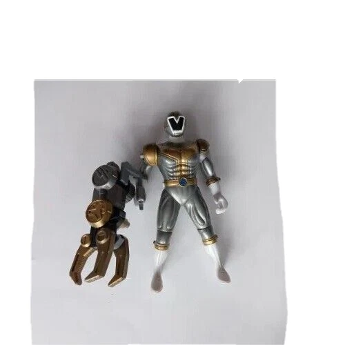 VINTAGE POWER RANGERS Lightspeed Rescue Silver Ranger 5" Figure 1999 ...