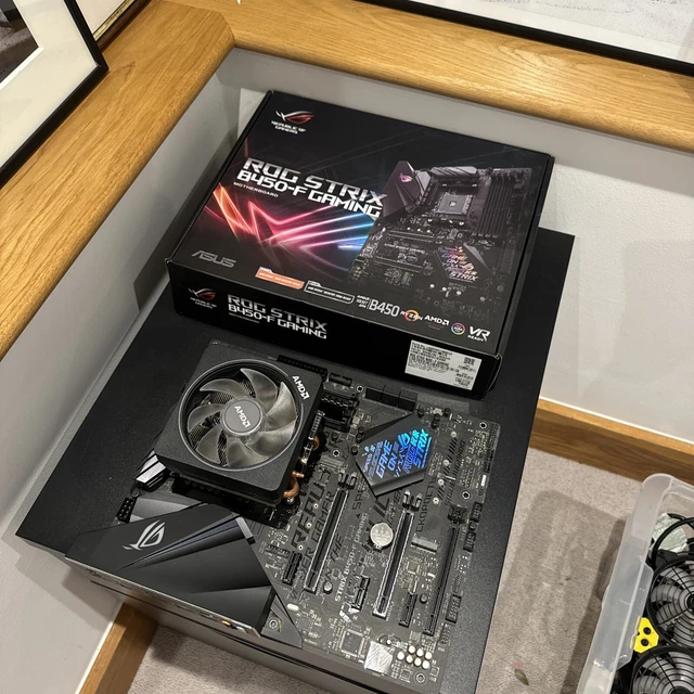 ASUS ROG STRIX B450-F with AMD Ryzen and heat Sink COOLER £170.00 ...