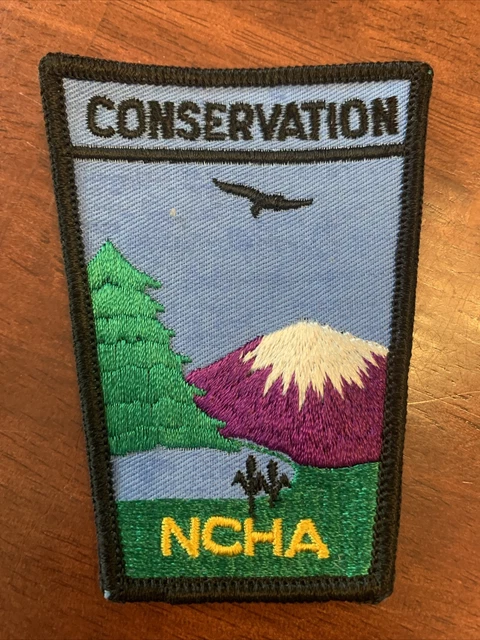 VINTAGE TWILL NCHA CONSERVATION Patch 1960’s National Camping Hiking ...