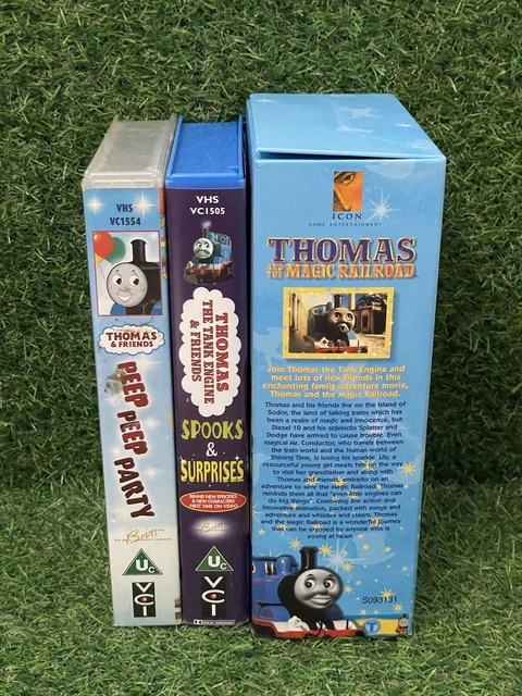 3X VHS VIDEO Tapes Thomas the Tank Engine and Friends Childrens Kids ...