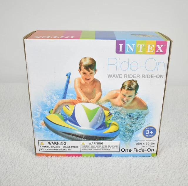 INTEX WAVE RIDER Ride-On Pool Float Toy Inflatable Beach Summer Fun for ...
