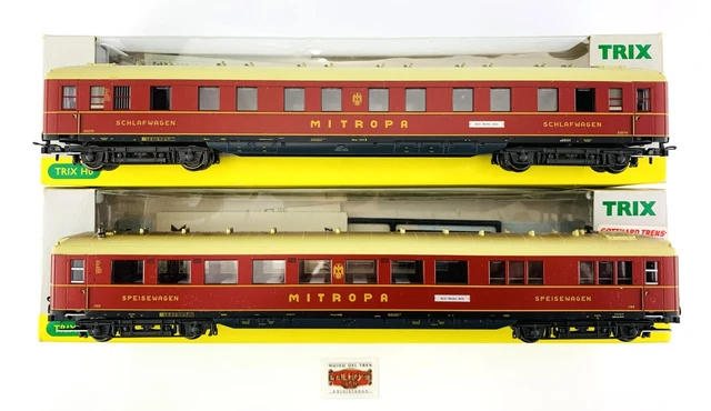 JM695 - TRIX H0 23350/23351 - Lot 2 Cars Travellers Dr Restaurant ...