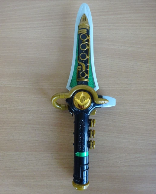 VINTAGE POWER RANGERS Green Ranger Dagger Flute Working Sounds Bandai ...