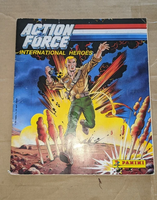 VINTAGE ACTION FORCE GI JOE PANINI complete sticker album Hasbro 1987 ...