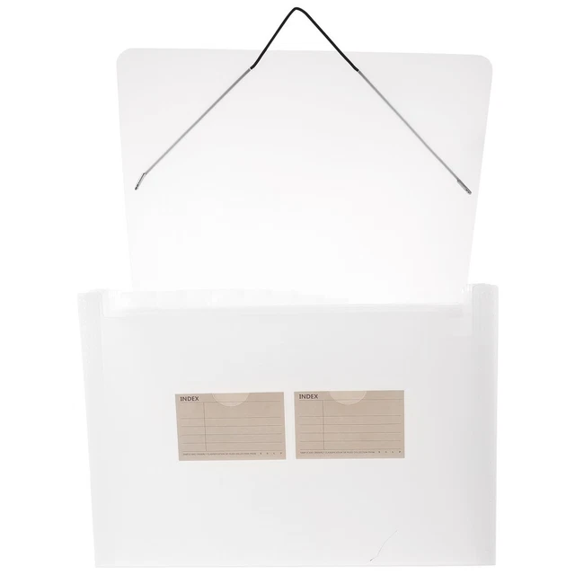 PLASTIC EXPANDING FILE Folder Portable Document Organizer Expandable ...