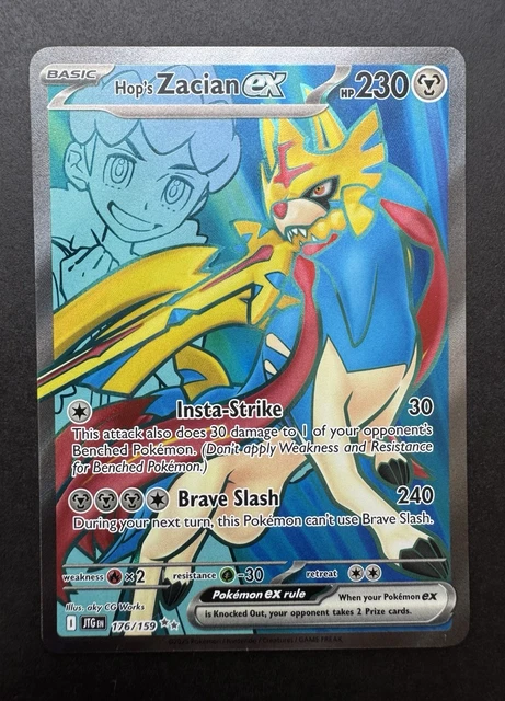 POKÉMON TCG JOURNEY Together Hop's Zacian EX Card 176/159 £8.47 ...