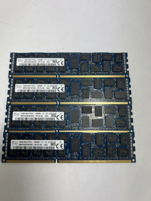 SK HYNIX 64GB (4x16GB) 2Rx4 PC3L-12800R-11-13-E2 HMT42GR7AFR4A-PB ...
