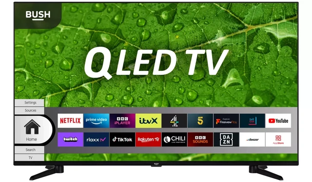 BUSH 43& INCH Smart 4K UHD HDR QLED Freeview TV £339.49 - PicClick UK