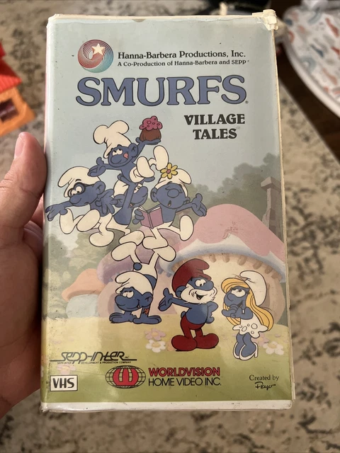 SMURFS VILLAGE TALES VHS PEYO 1987 Hanna-Barbera Rare World Vision Home ...