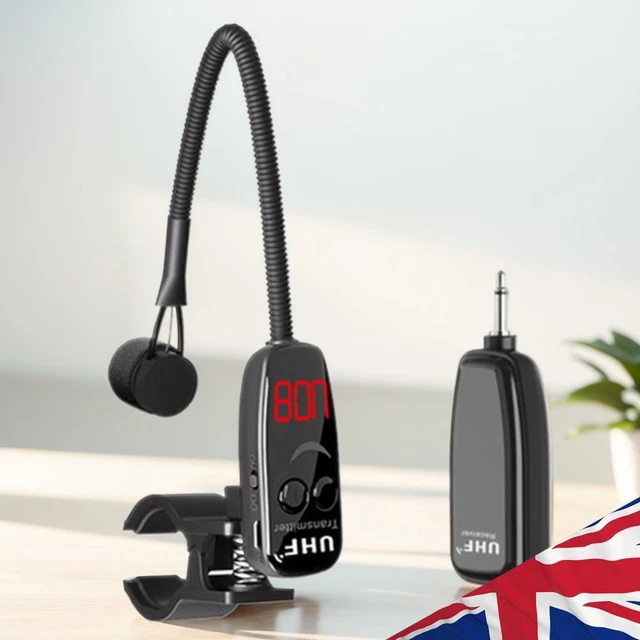 UHF WIRELESS INSTRUMENTS Microphone Wireless Pickup System Mic System ...