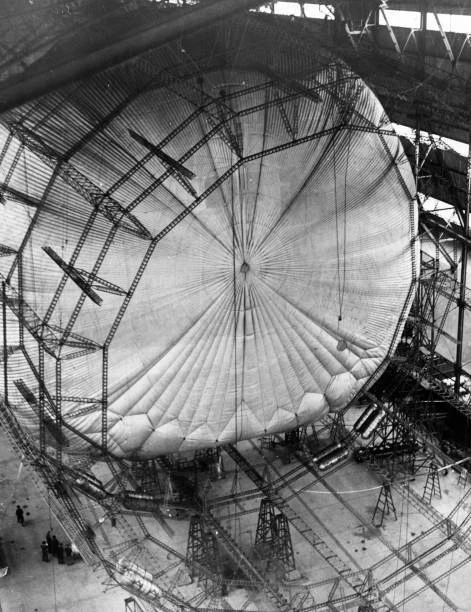 AIRSHIP R101 UNDER Construction 1927 Old Photo $9.00 - PicClick AU