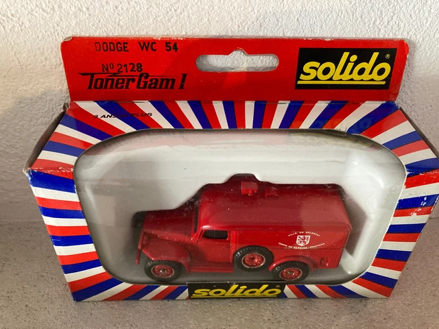 1/50 SOLIDO POMPIERS Dodge WC54 ref 2128 ancien TBE boite d'origine EUR ...