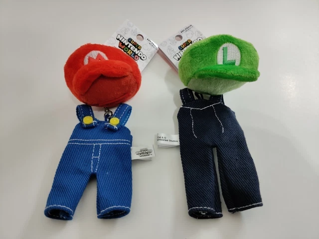 SUPER NINTENDO WORLD Japan MARIO + LUIGI Cap and Overalls Plush ...