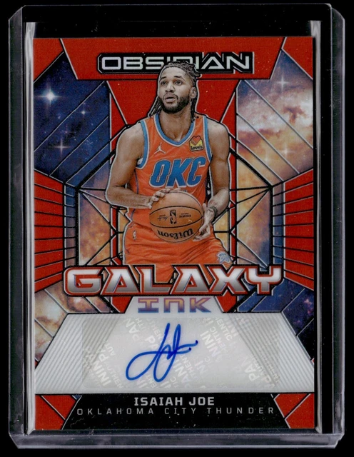 2023-24 OBSIDIAN BASKETBALL Galaxy Ink Orange Isaiah Joe Auto #4/75 #GI ...