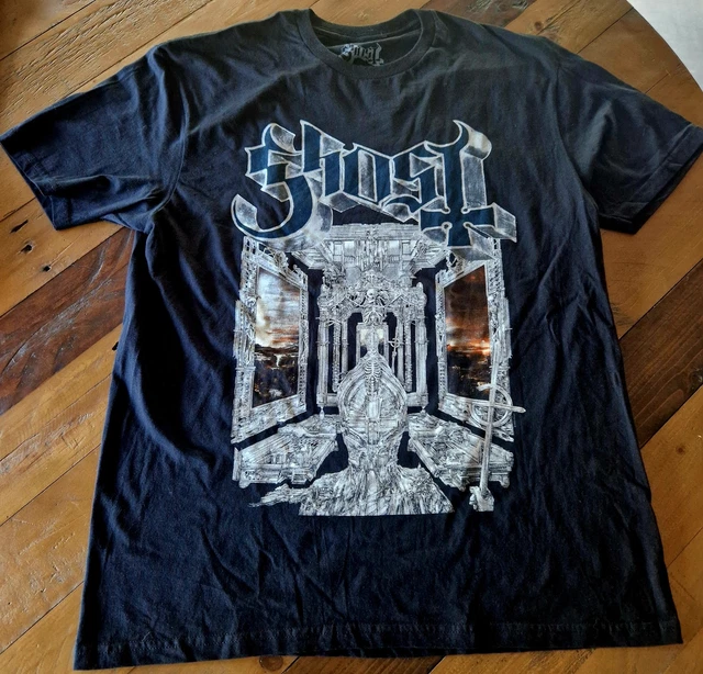GHOST SKELETOUR 2025 World Tour Shirt Original Konzert Merch Gr L Metal ...