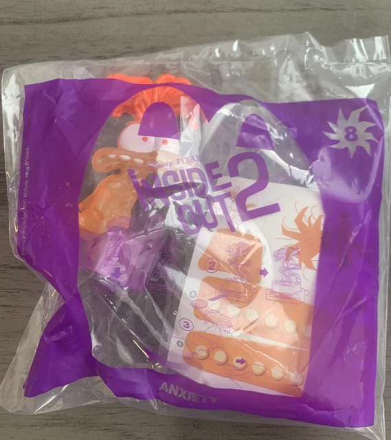 NEW 2024 MCDONALD'S Disney Pixar Inside Out 2 #8 Anxiety Happy Meal Toy ...