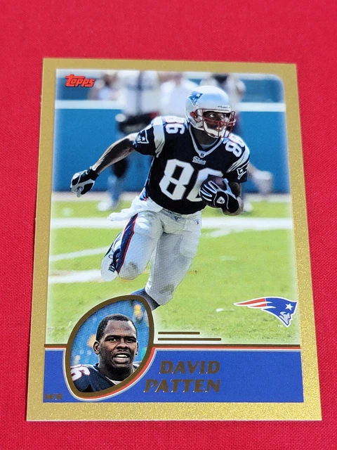 2003 TOPPS DAVID Patten 397/499 Patriots bordure dor parallèle #13 EUR ...
