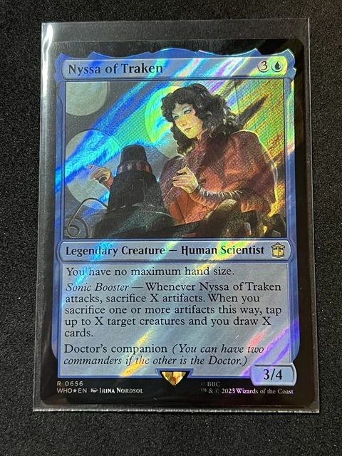 SURGE FOIL EXTENDED Art * NYSSA OF TRAKEN * mtg comme neuf Dr Who Rare ...