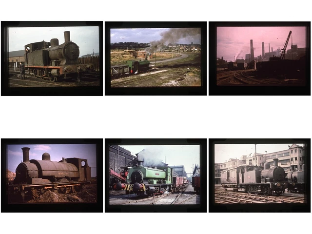 10 DUPLICATE STEAM railway colour slides- Industrials - K R Pirt £6.00 ...