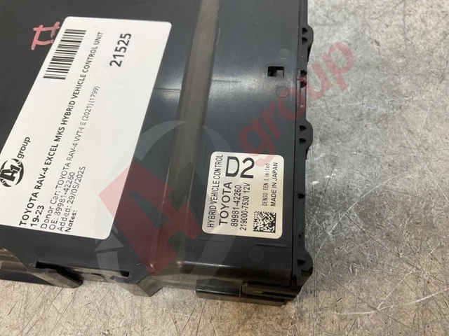 TOYOTA RAV-4 EXCEL Mk5 Hybrid Vehicle Control Unit 19-23 89981-42260 £ ...