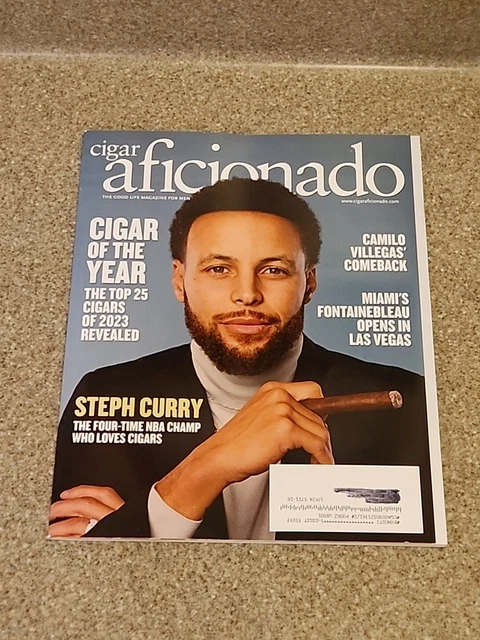 CIGAR AFICIONADO MAGAZINE - January/February 2024 - Steph Curry - Cigar ...