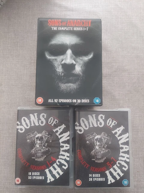 SONS OF ANARCHY The Complete Series 1-7 DVD Box Set - All 92 Episodes 30 Discs EUR 41,37 ...