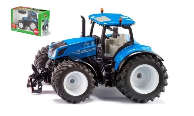 MINIATURE TRACTEUR DEMI Agricole Siku New Holland T7.315 HD auto 1:3 2 diecast EUR 48,96 ...