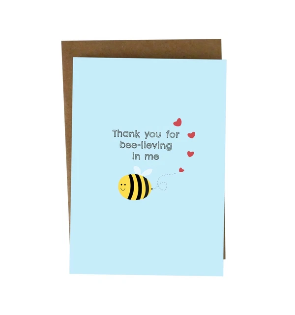 THANK YOU CARD Believing In Me Gratitude Thanks Appreciation Teacher ...