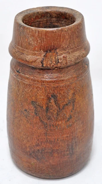 ANTIQUE WOODEN HIMALAYAN Water Storage Pot Original Old Hand Carved EUR ...