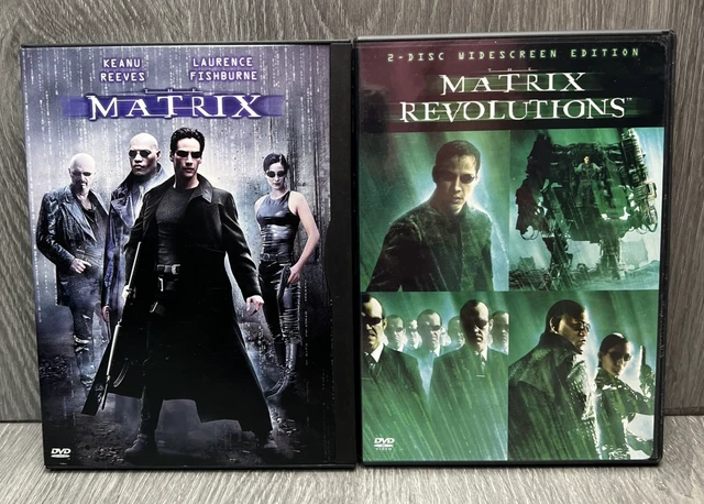 THE MATRIX & Matrix Revolutions DVD Lot 2-Disc Set Sci-Fi Action Keanu ...