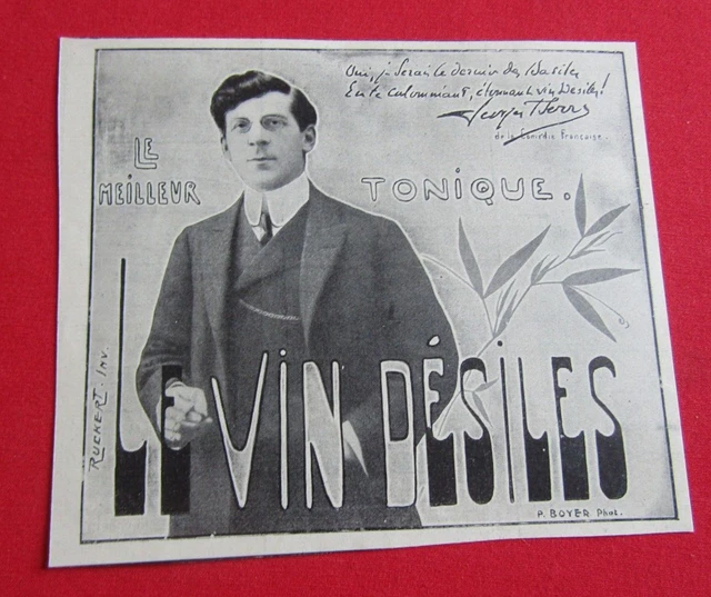 ADVERTISING ADVERT PUB Vintage Publicite Ancienne 27.6 Vin Desiles ... ADVERTISING ADVERT PUB Vintage Publicite Ancienne 27.6 Vin Desiles ...