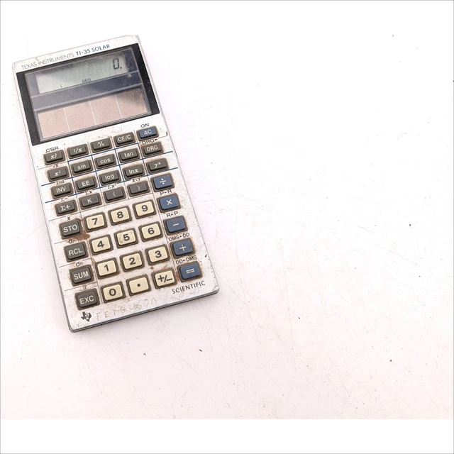 TEXAS INSTRUMENTS TI-35 Solar Calculator Vintage £9.45 - PicClick UK